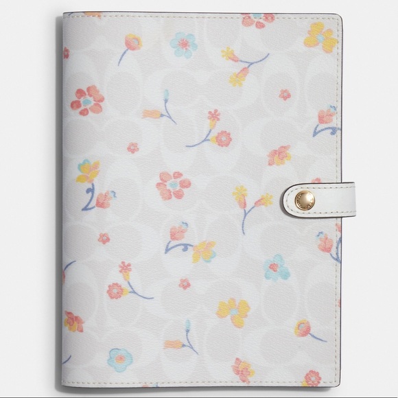 Coach | Office | Coach Floral Print Signature Notebook | Poshmark